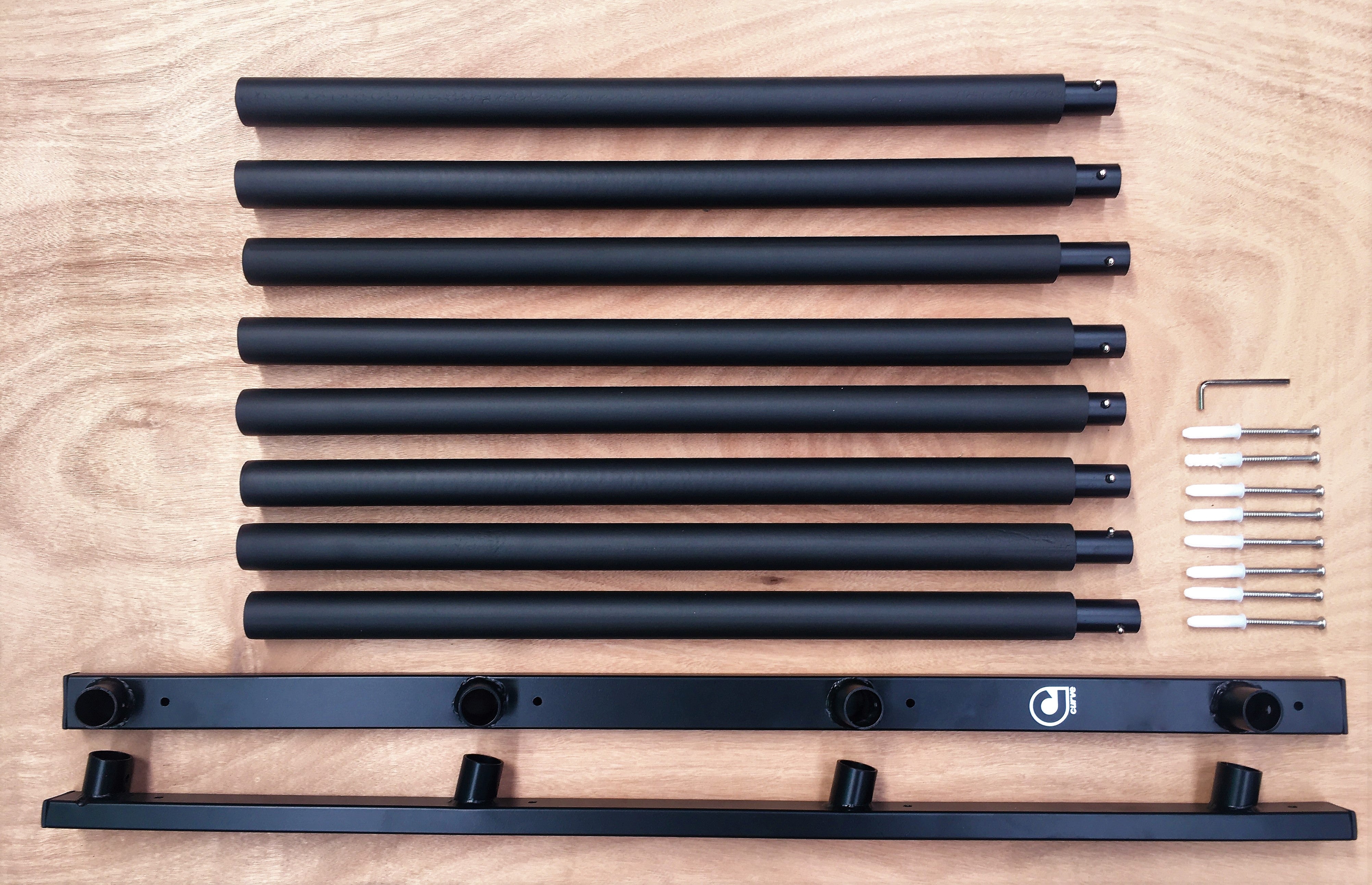 SUP Wall Rack 4 SUP boards NZ Steel Quad SUP Garage Rack by Curve ...