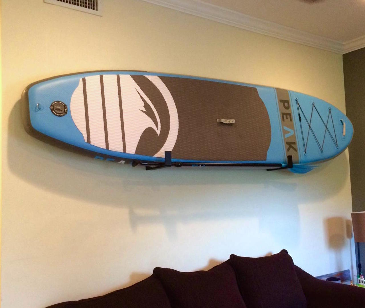 SUP Wall Rack - Minimalist Rack - Single SUP Metal Wall SUP Rack NZ ...