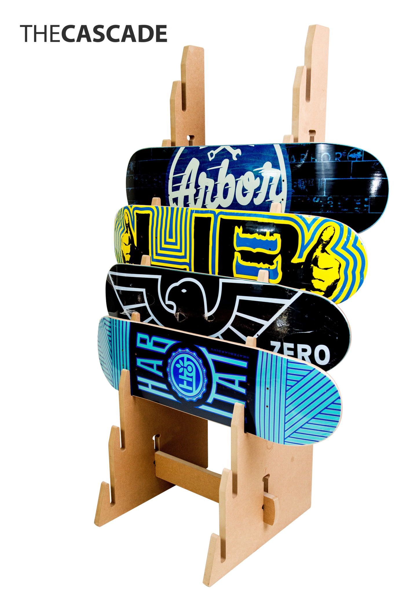 Skateboard Rack Floor Standing Skateboard Longboard Rack NZ | Curve ...